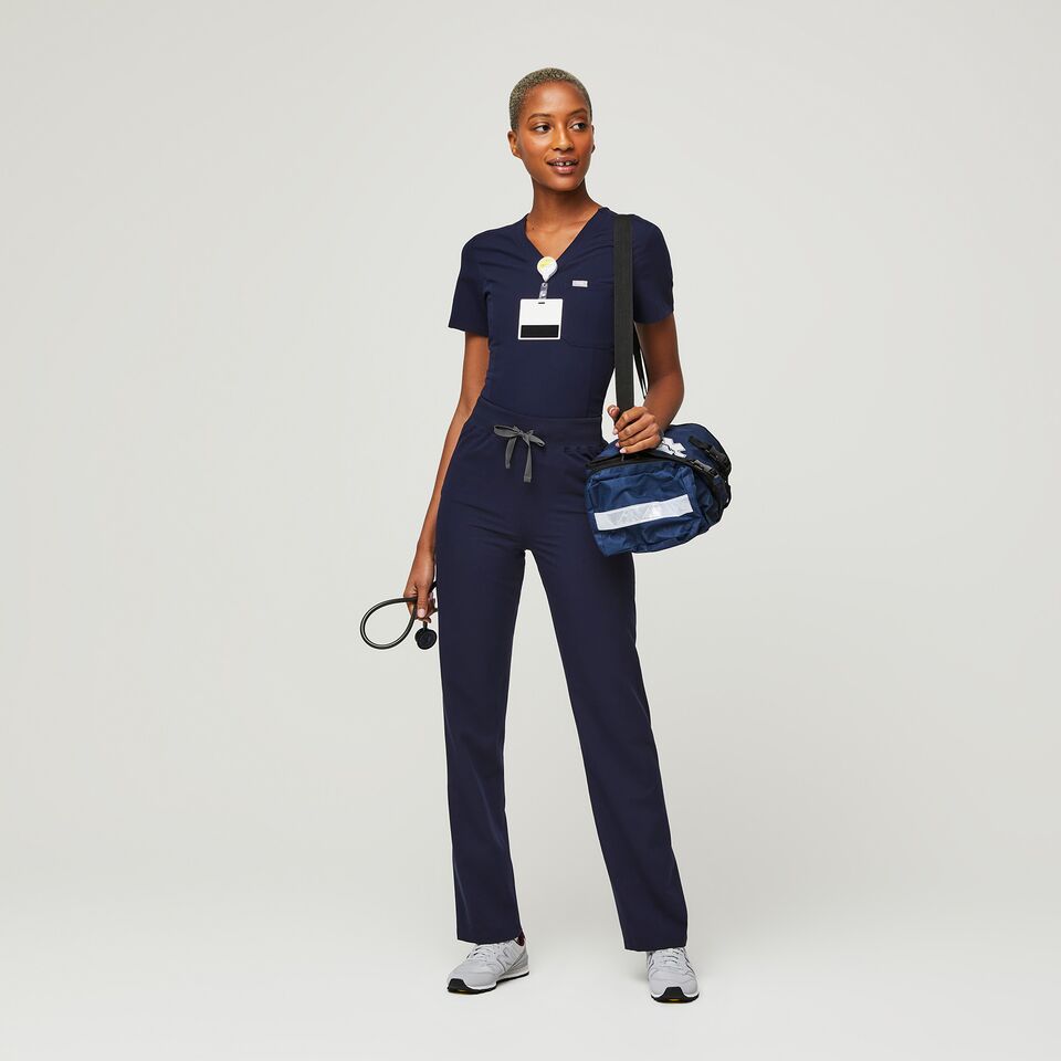 Women’s High Waisted Livingston™ Scrub Pants - Navy · FIGS