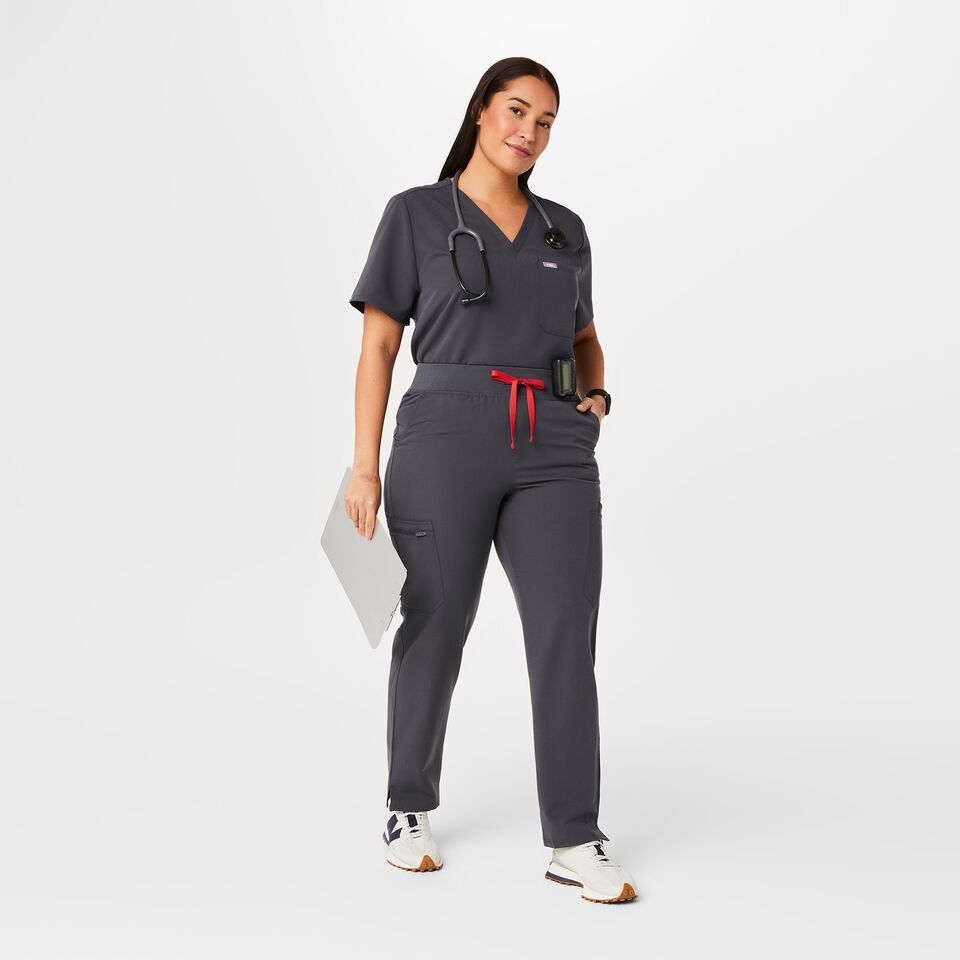 Women’s High Waisted Yola Skinny Scrub Pants™ - Charcoal · FIGS