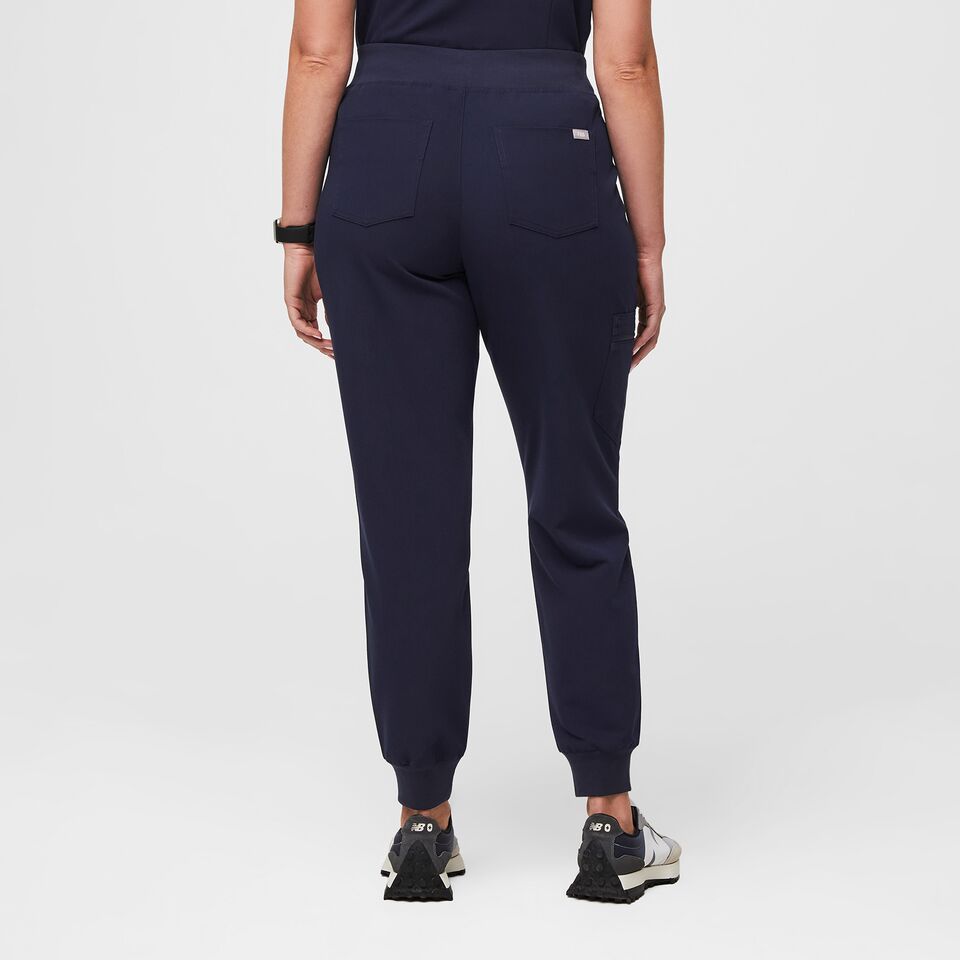 Womens High Waisted Zamora™ Jogger Scrub Pants Navy · Figs