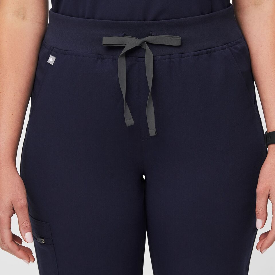 Womens High Waisted Zamora™ Jogger Scrub Pants Navy · Figs